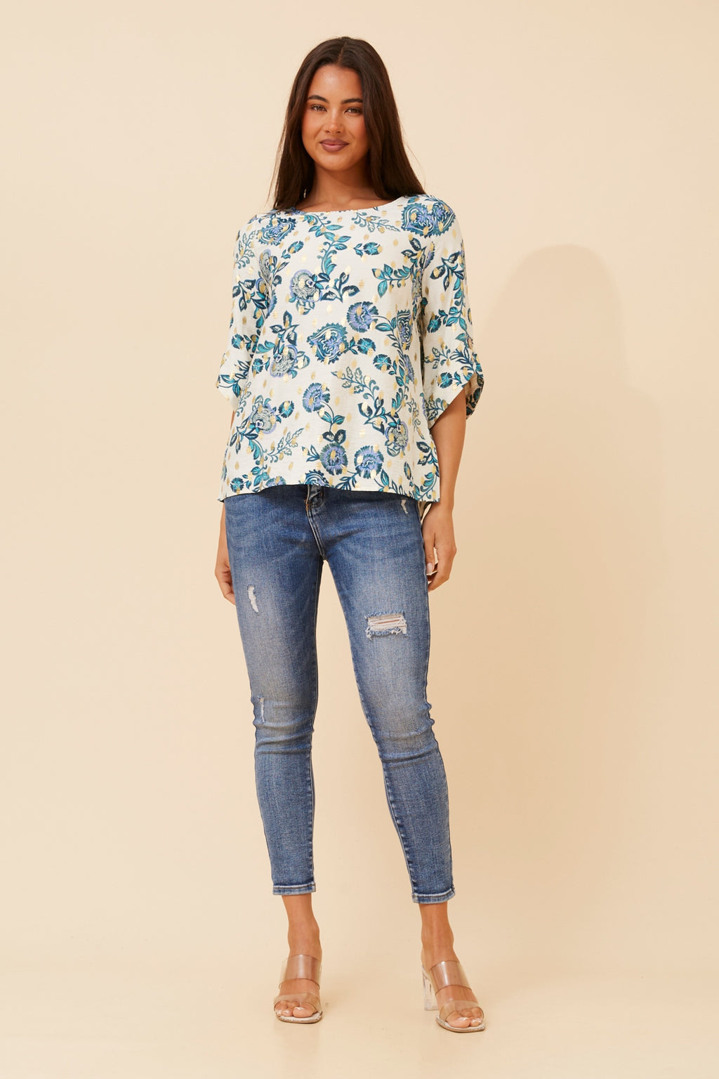 Caroline Morgan Floral Top – MODA In Fashion