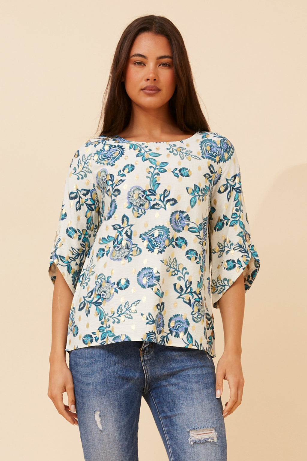 Caroline Morgan Floral Top – MODA In Fashion